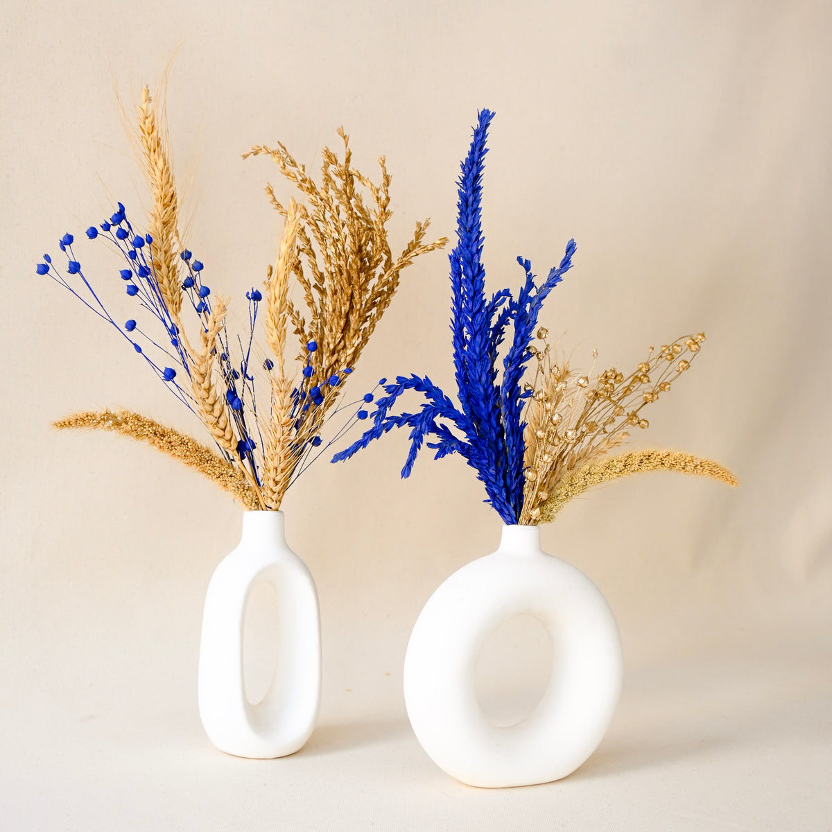 Fire and Ice Dried Flower Vase Duo – Shades of Spring