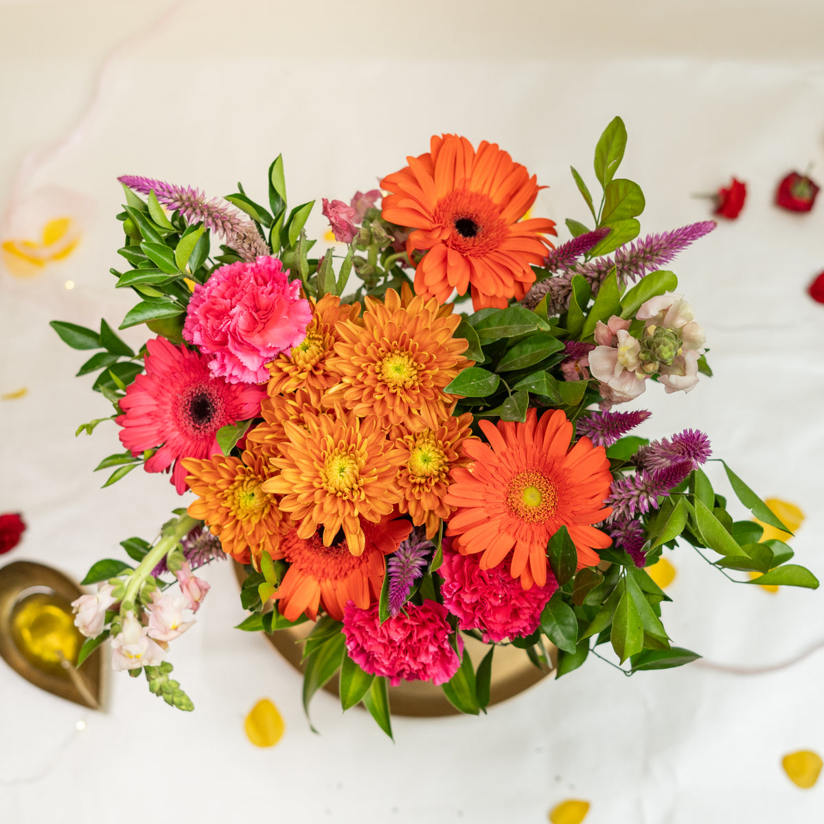 Firecracker Hand-tied Bouquet | Same Day Delivery – Shades of Spring