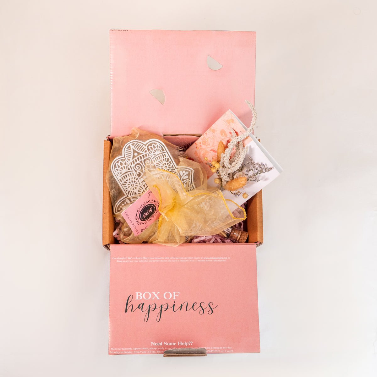 Boho Gift Box - Hand-carved Tealight Holder – Shades of Spring