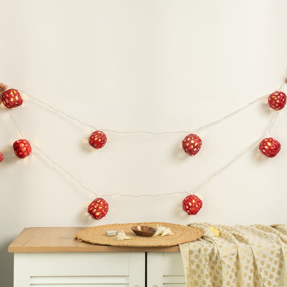 Chand Red String Light – Shades of Spring