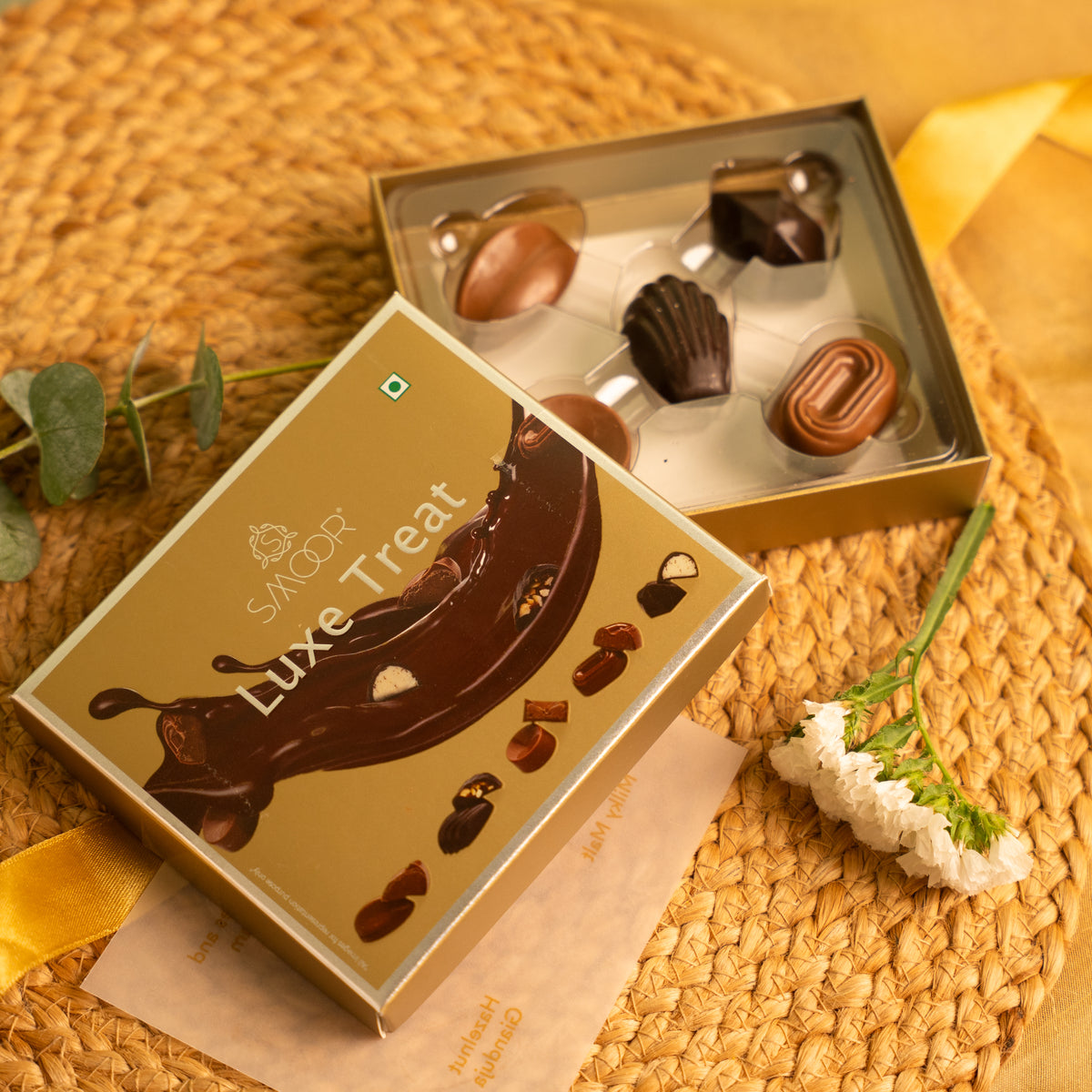 Luxe HANDCRAFTED CHOCO Treat Box Of 5 – Shades of Spring