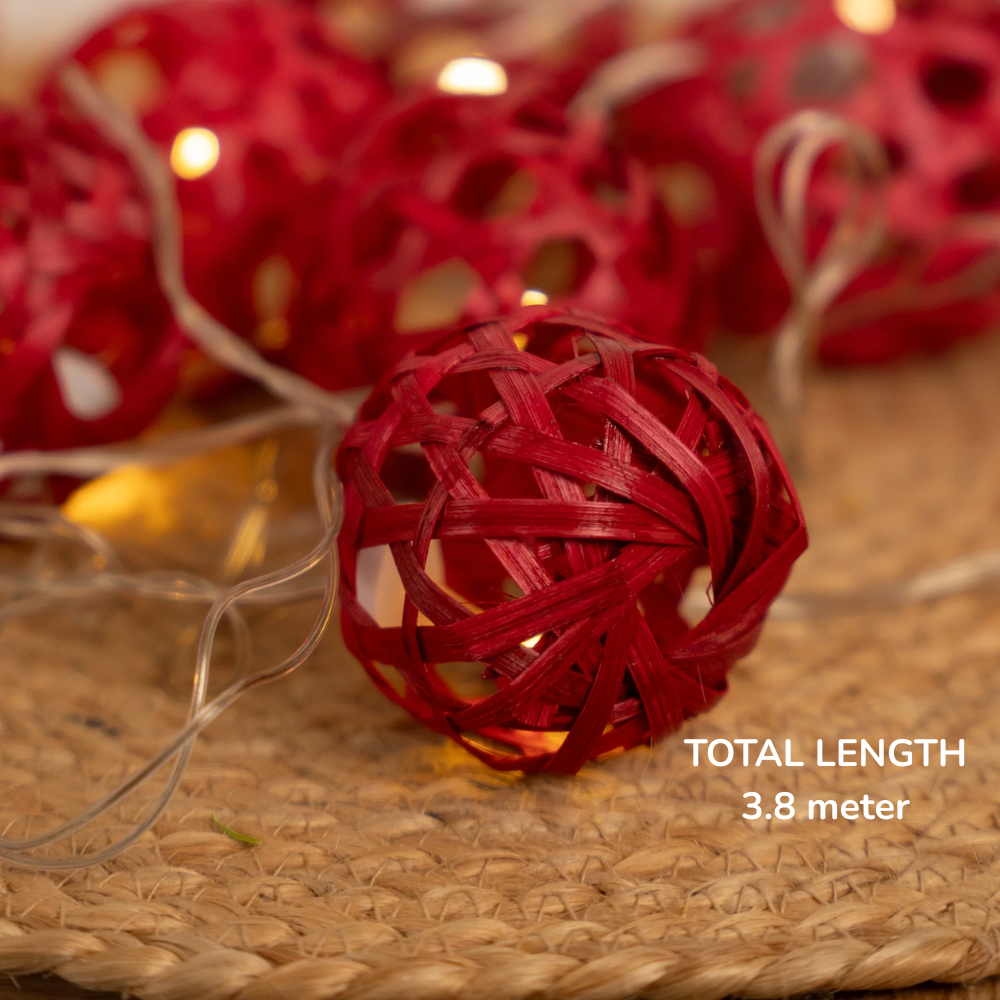 Chand Handcrafted Bamboo String Light - 3.8 meter – Shades of Spring